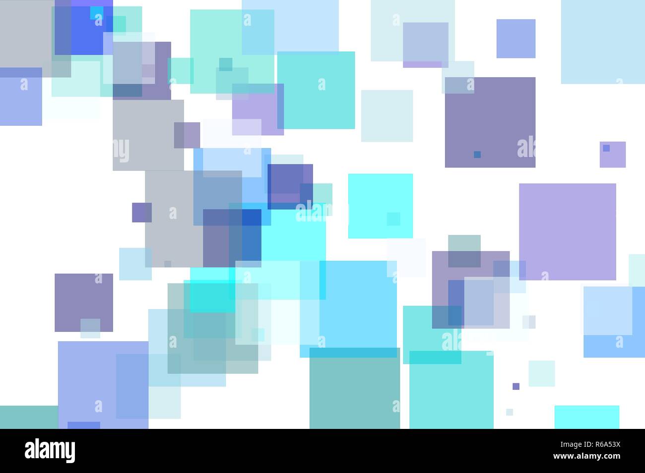 Abstract blue squares illustration background Stock Photo - Alamy