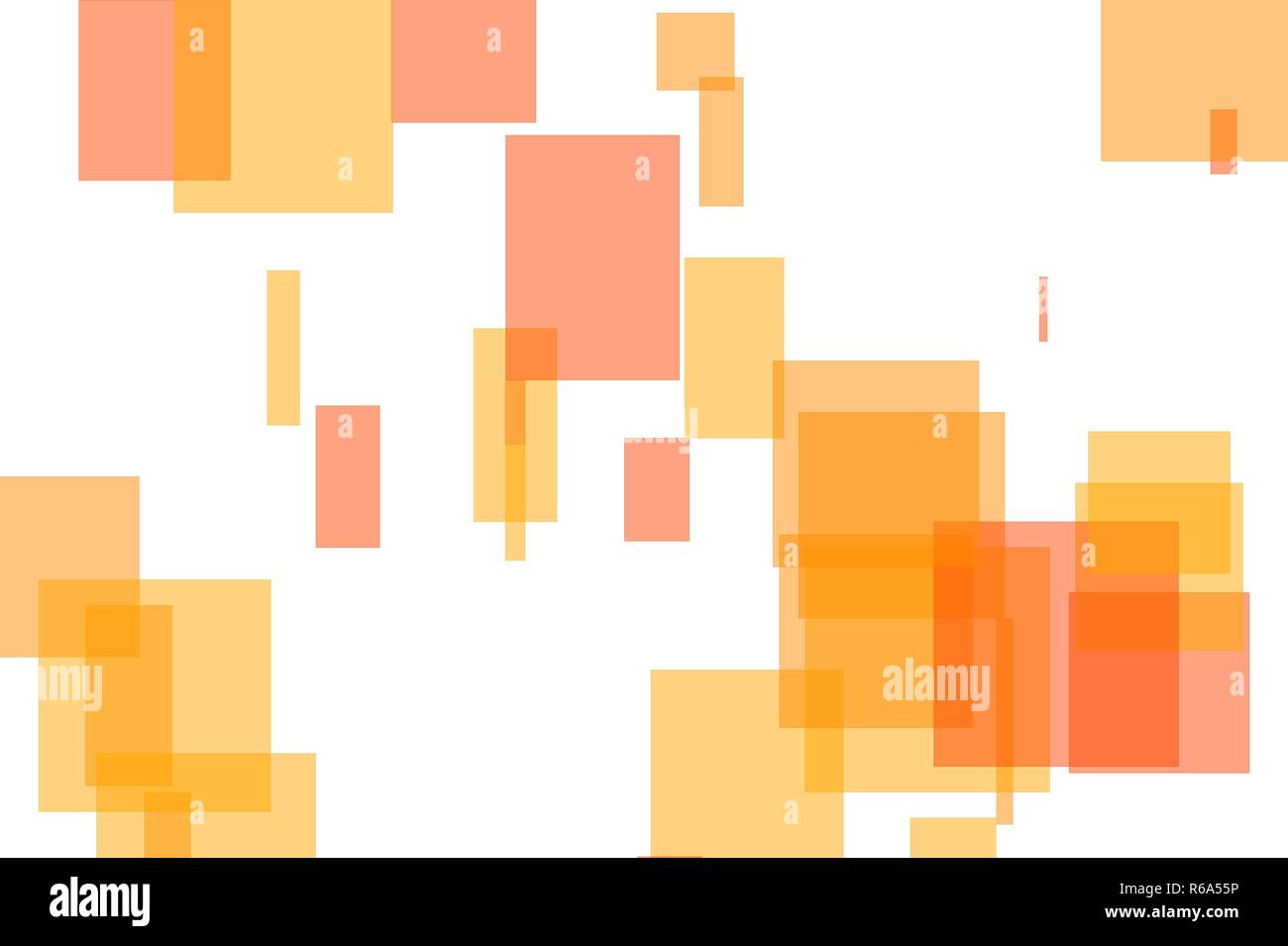 Abstract orange squares illustration background Stock Photo - Alamy