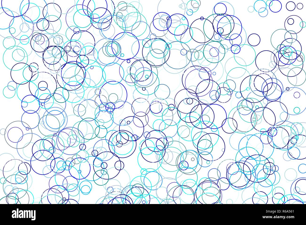Abstract blue circles illustration background Stock Photo - Alamy