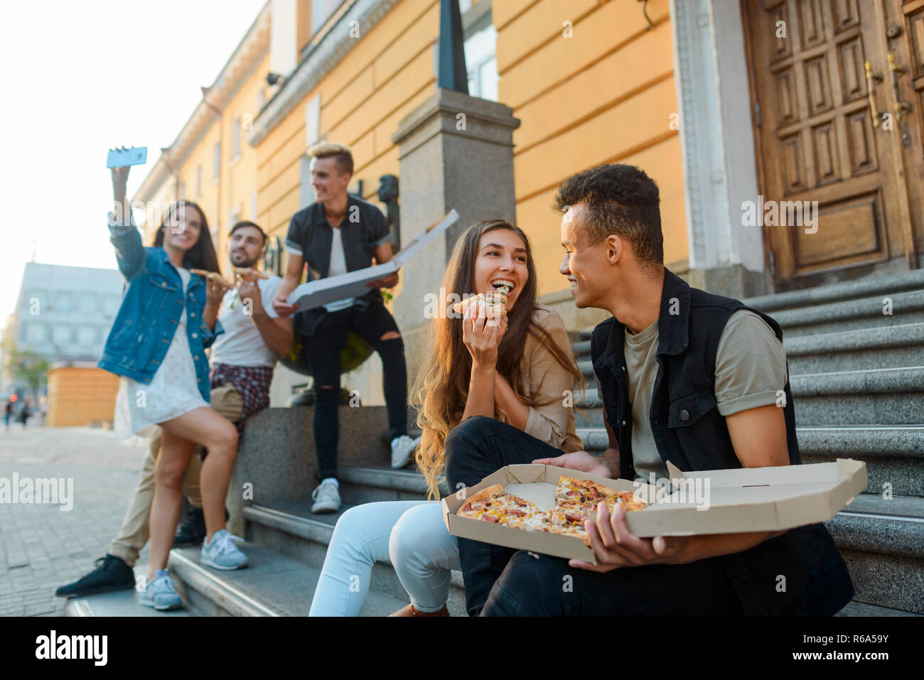 Friend around town hi-res stock photography and images - Alamy