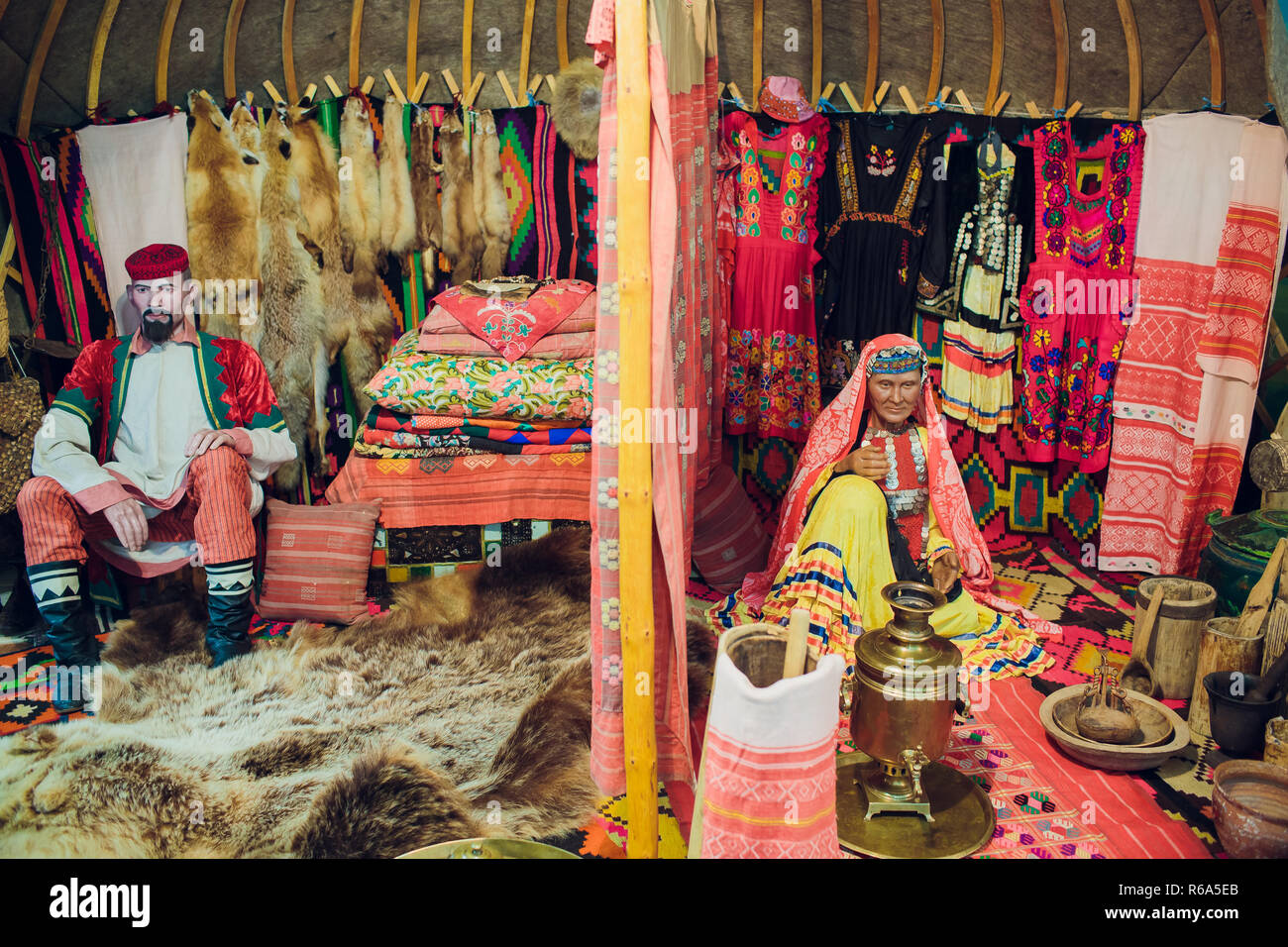 Ufa, Russia. - 5 August 2018 : Bashkir culture. peoples of russia ...