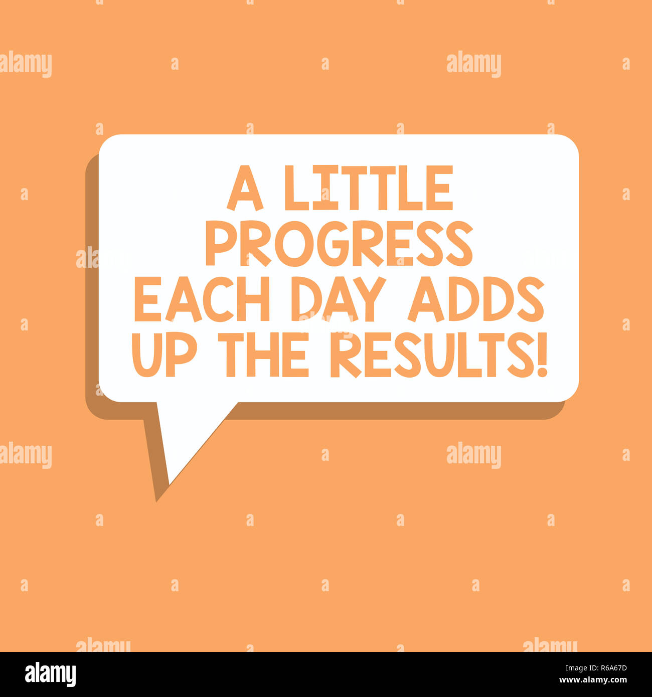 Handwriting text writing A Little Progress Each Day Adds Up The Results. Concept meaning Go step ...