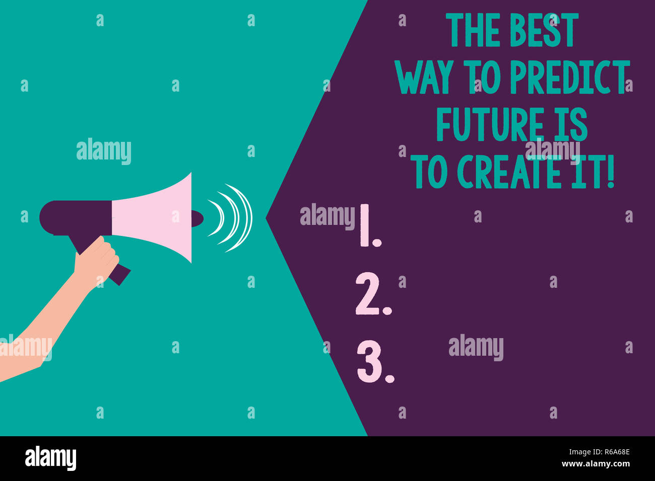 Writing note showing The Best Way To Predict Future Is To Create It ...