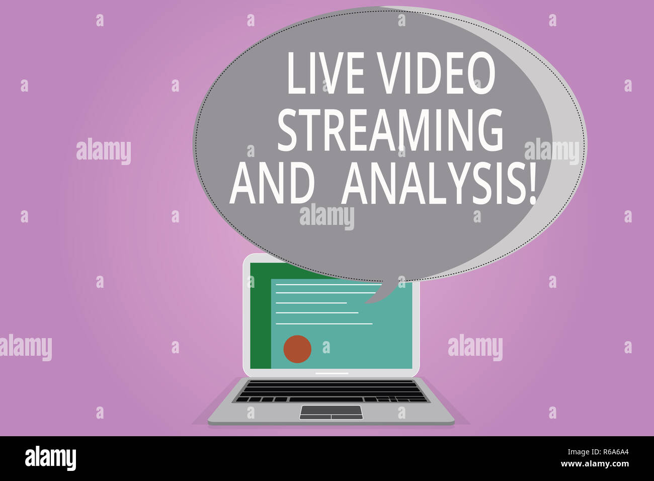 Conceptual hand writing showing Live Video Streaming And Analysis ...