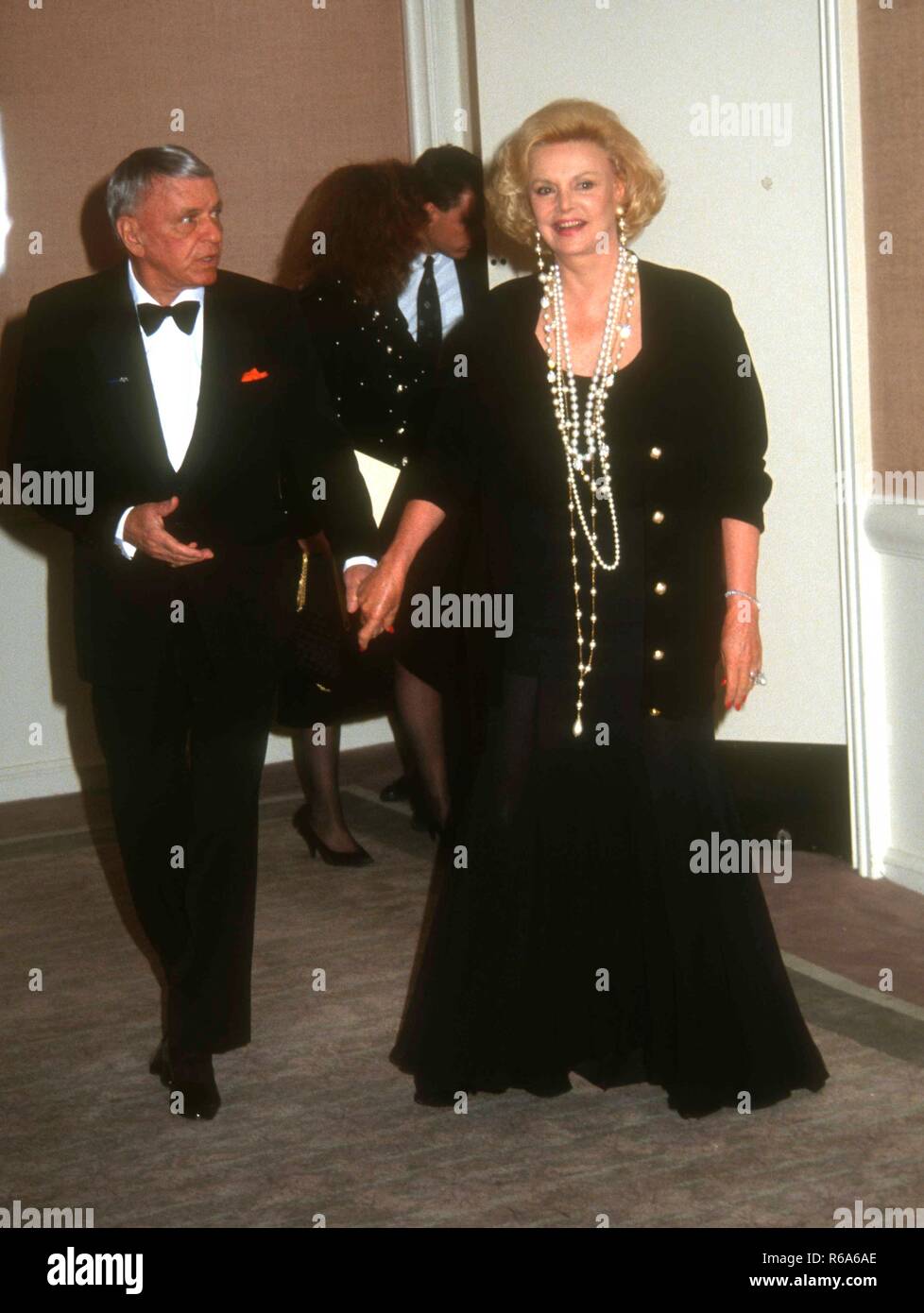 BEVERLY HILLS, CA - MARCH 21: American Singer Frank Sinatra and wife ...