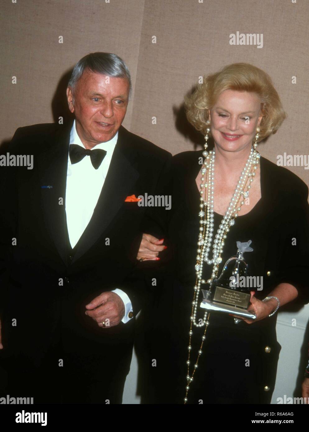 BEVERLY HILLS, CA - MARCH 21: American Singer Frank Sinatra and wife ...