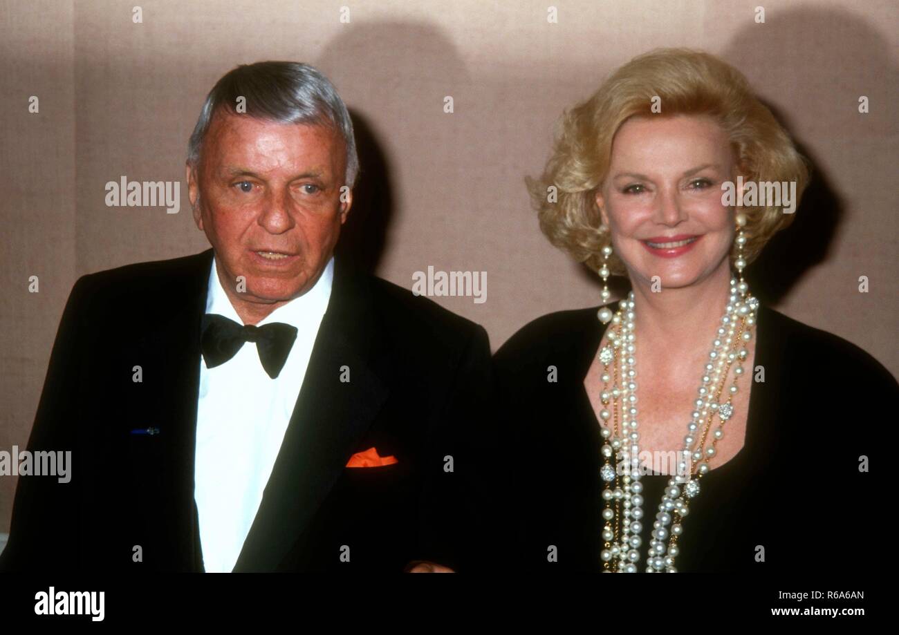 BEVERLY HILLS, CA - MARCH 21: American Singer Frank Sinatra and wife ...