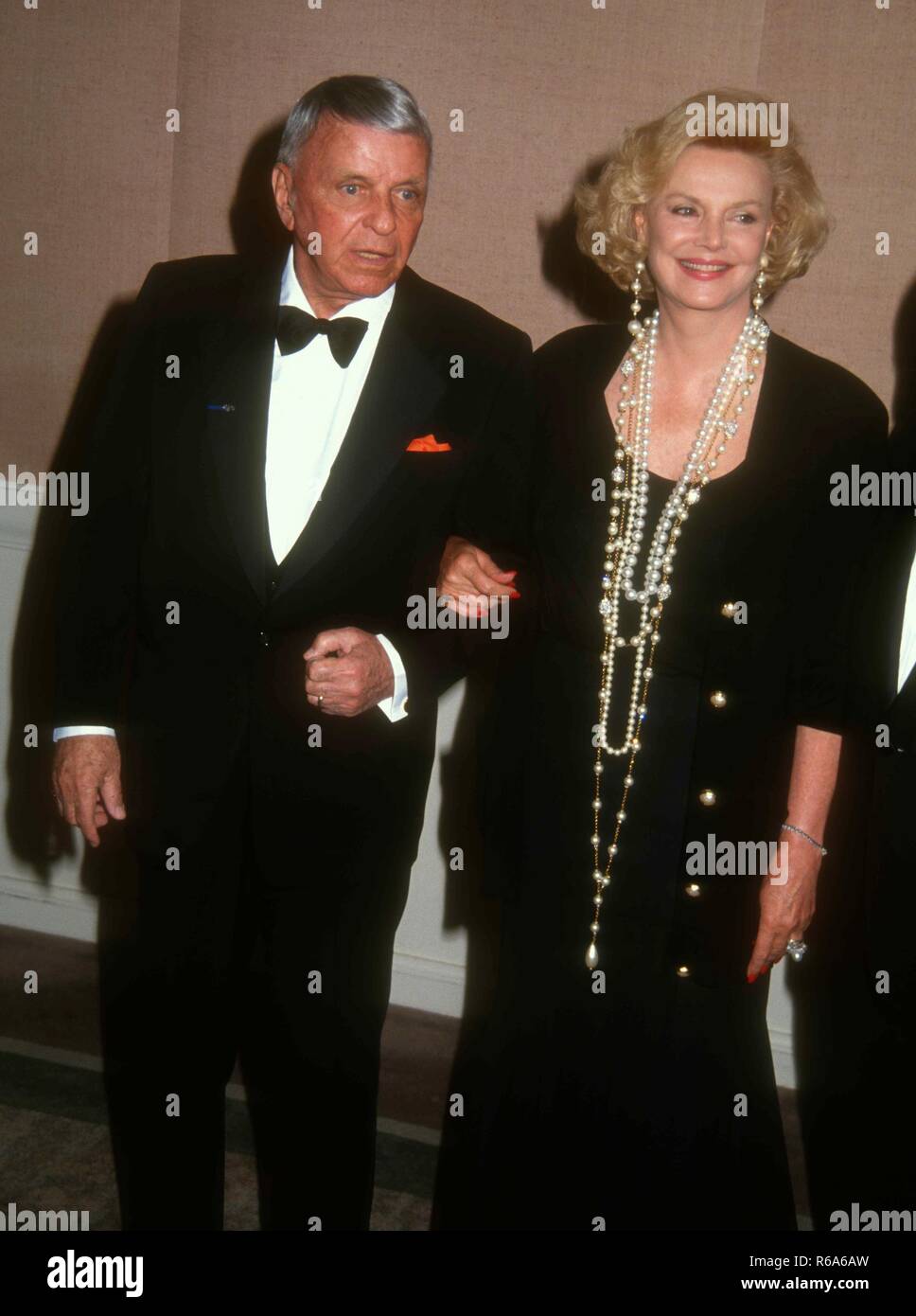 BEVERLY HILLS, CA - MARCH 21: American Singer Frank Sinatra and wife ...