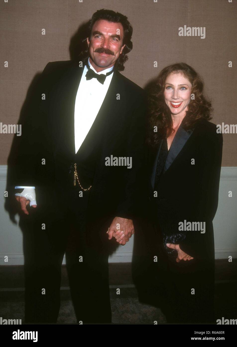 BEVERLY HILLS, CA - MARCH 21: Actor Tom Selleck and wife Jilly Mack ...