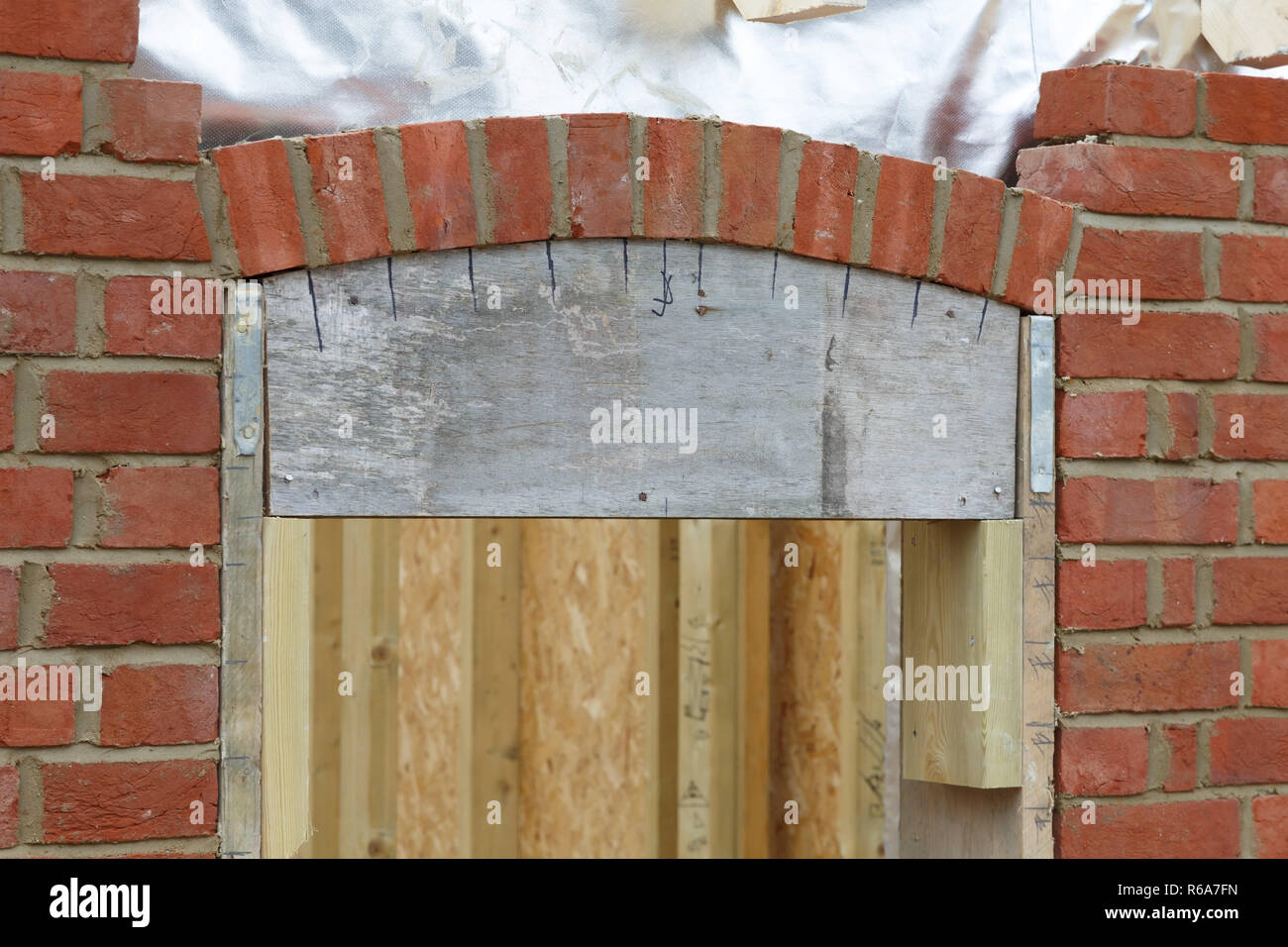 Brick laying method of building a brick arch over a window or door ...