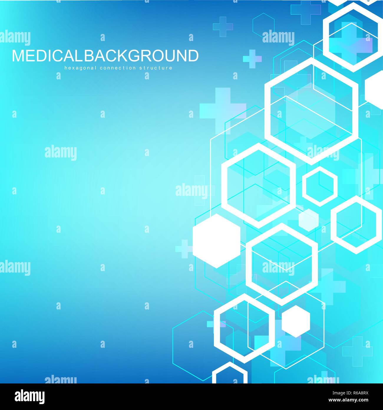 Abstract hexagonal background with waves. Hexagonal molecular ... Abstract hexagonal background with waves. Hexagonal molecular ...