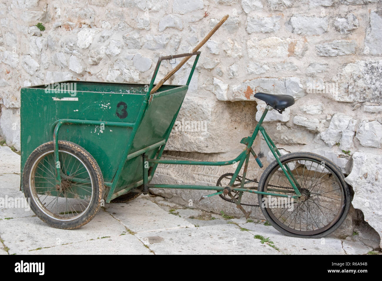 Street Cleaning With Its Primitive And Original Vehicles Keeps The ...