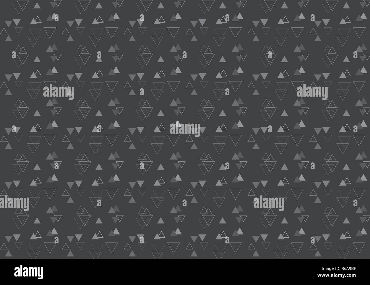 Triangles gray vector pattern on a dark gray background Stock Vector ...