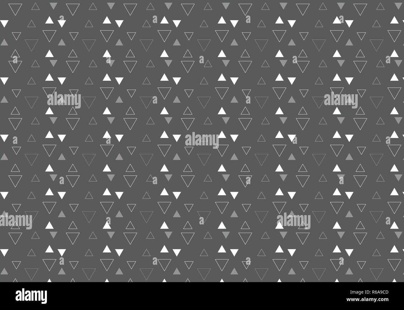 Triangles gray and white vector pattern on a dark gray background Stock ...