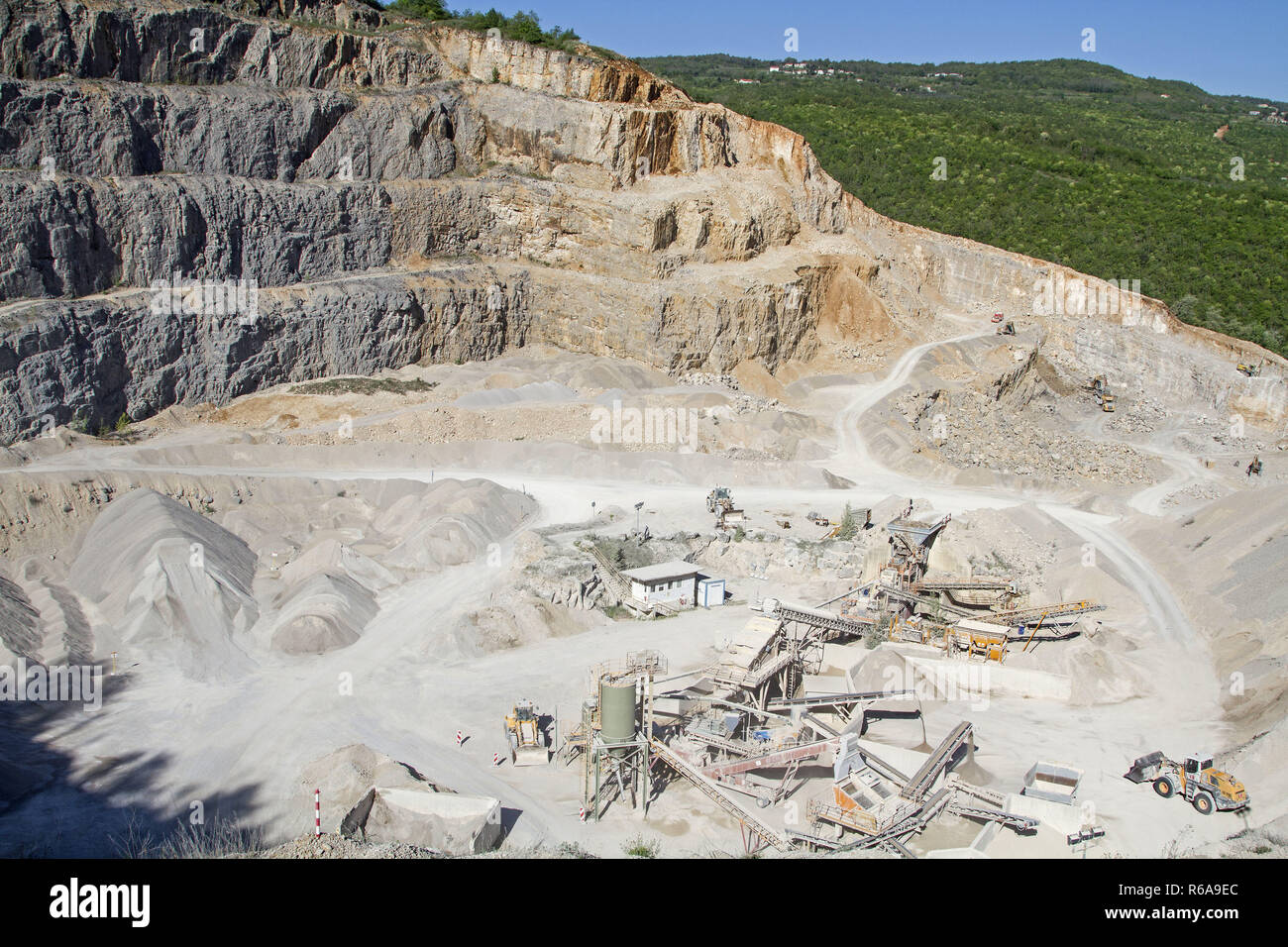 Huge Quarry In Istria Stock Photo - Alamy