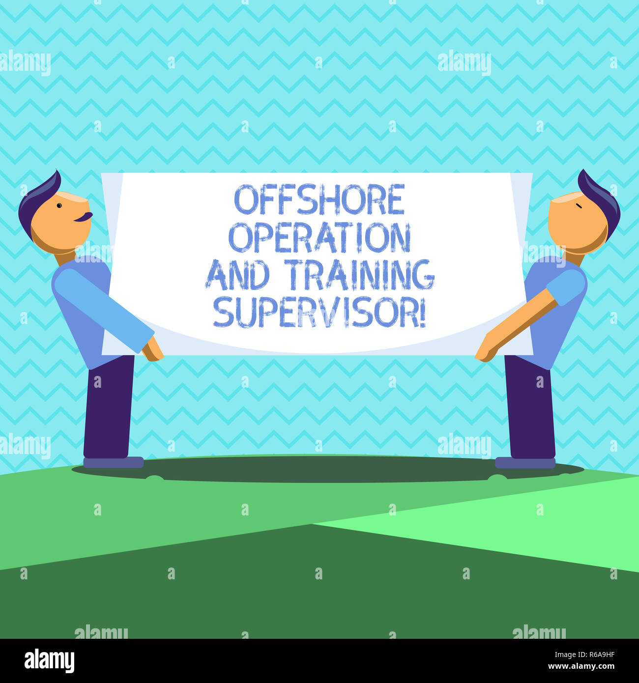 Text sign showing Offshore Operation And Training Supervisor ...