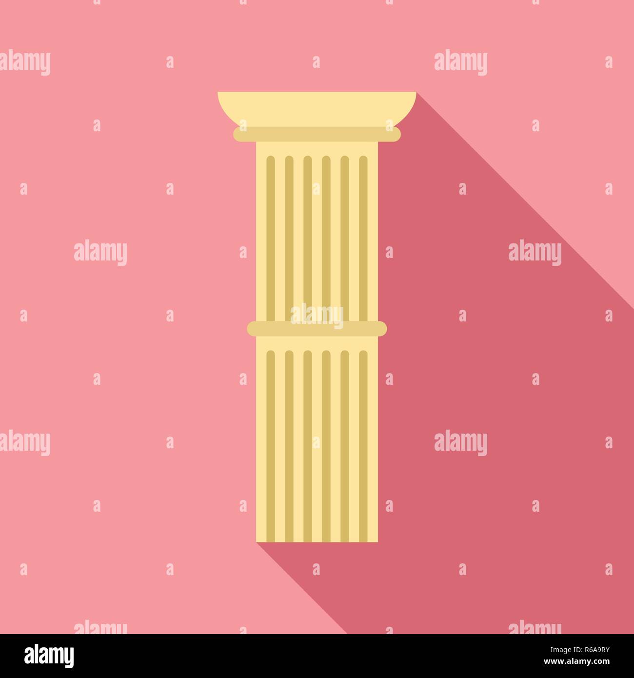 Pillar icon. Flat illustration of pillar vector icon for web design ...