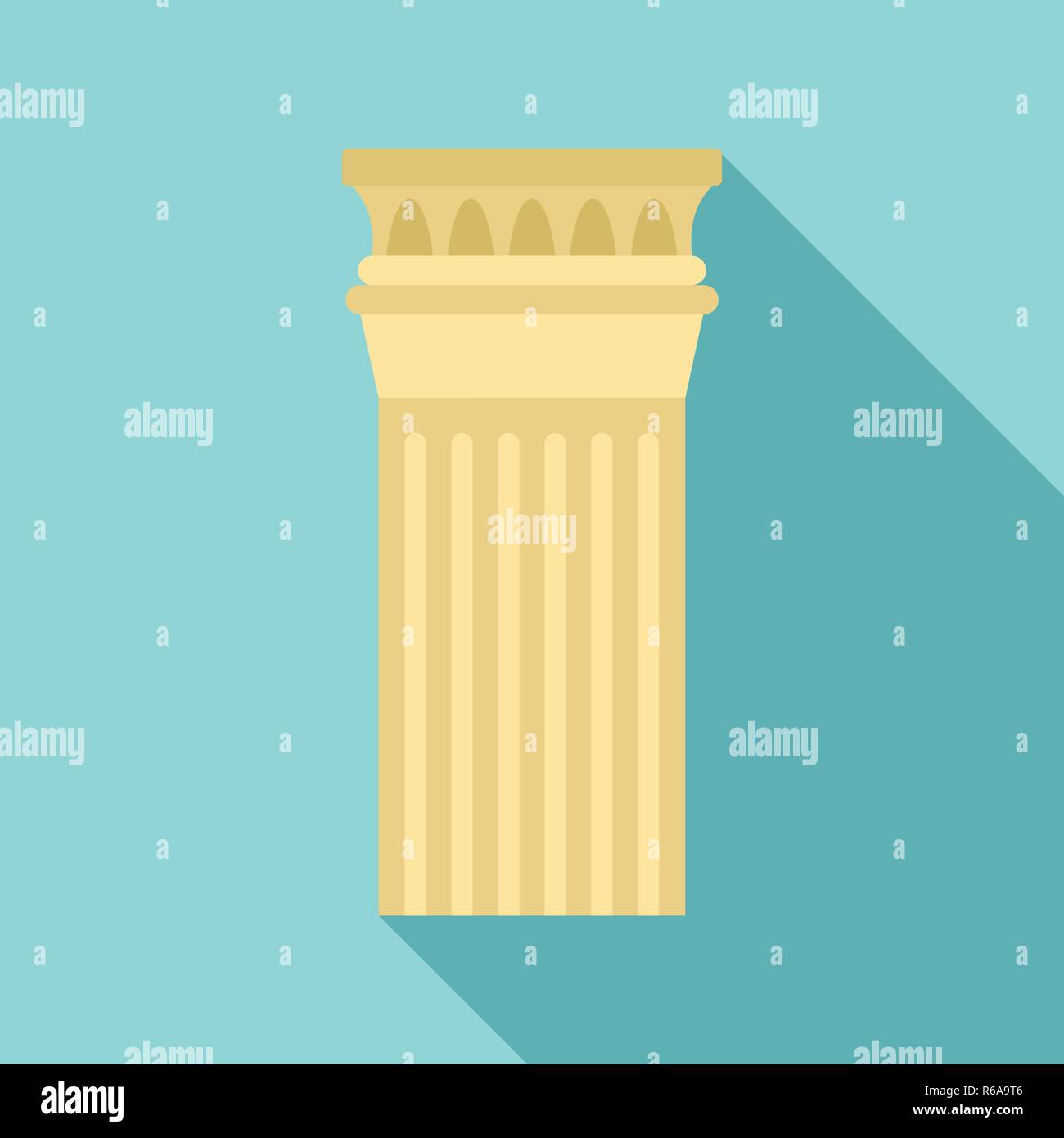 Column icon. Flat illustration of column vector icon for web design ...