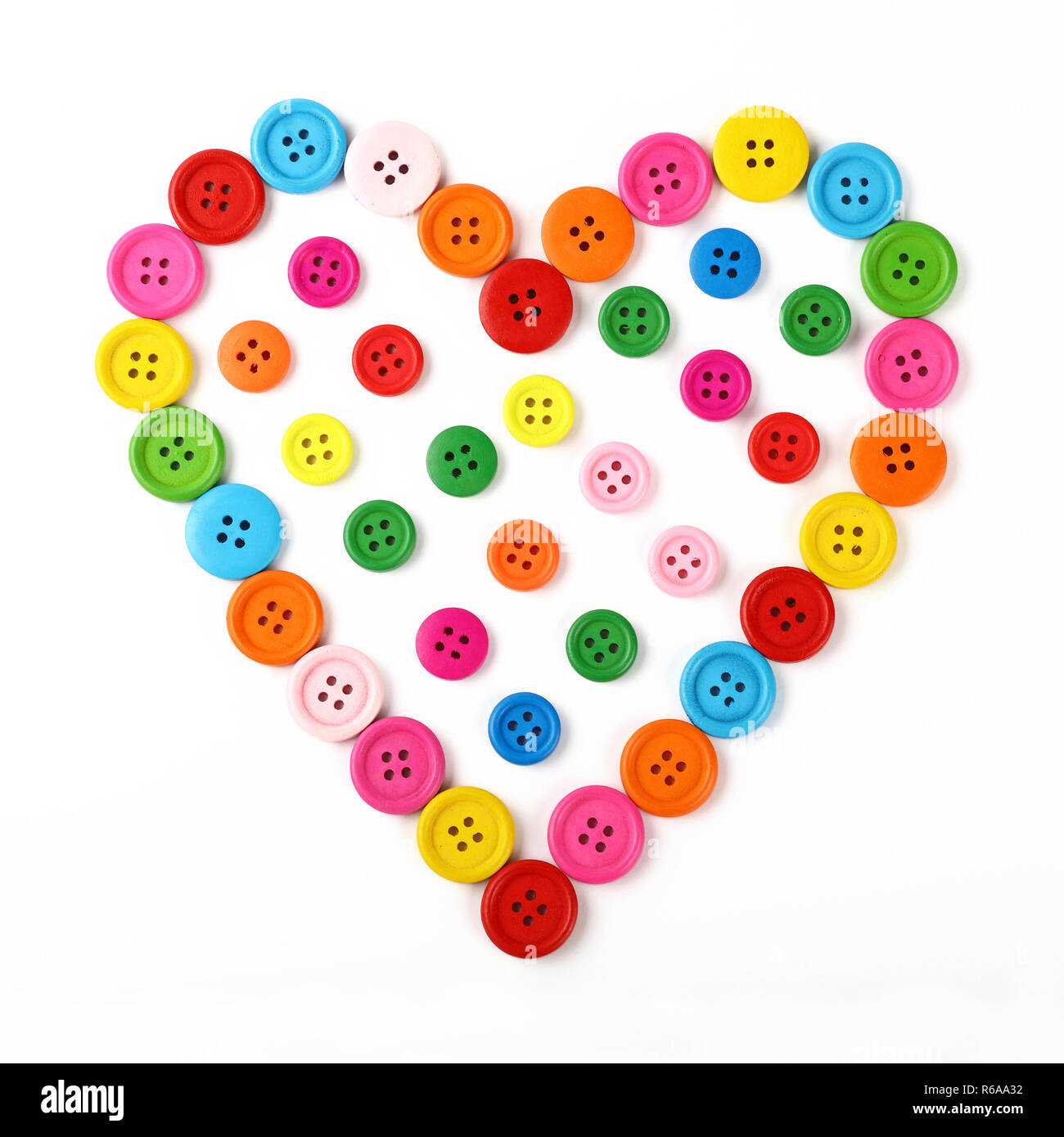White heart shaped buttons hi-res stock photography and images - Alamy