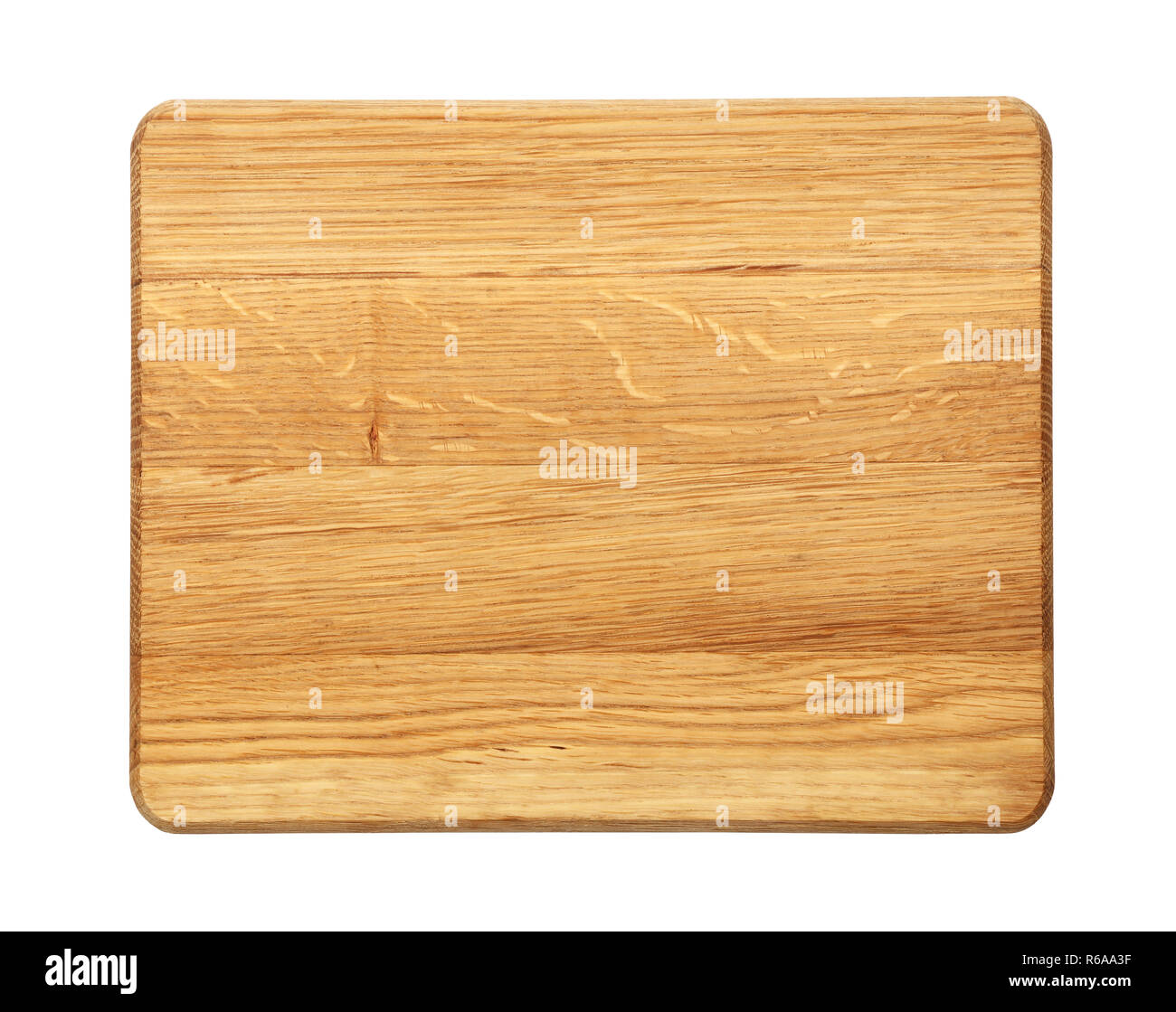 Rectangular oak wood cutting board isolated Stock Photo - Alamy