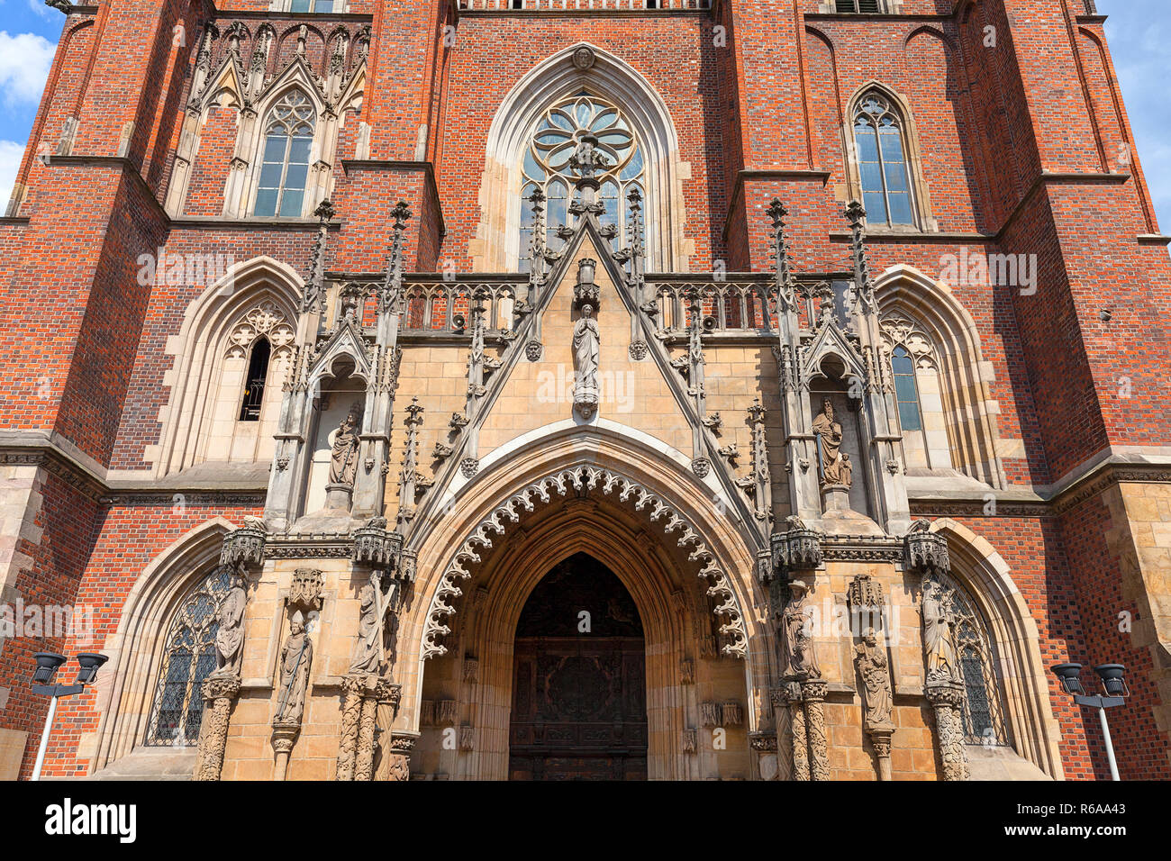 Wroclaw Cathedral (Cathedral of St. John the Baptist), gothic style ...