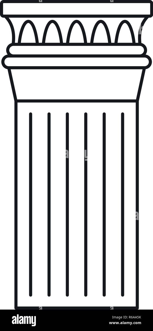 Ancient column icon. Outline ancient column vector icon for web design ...