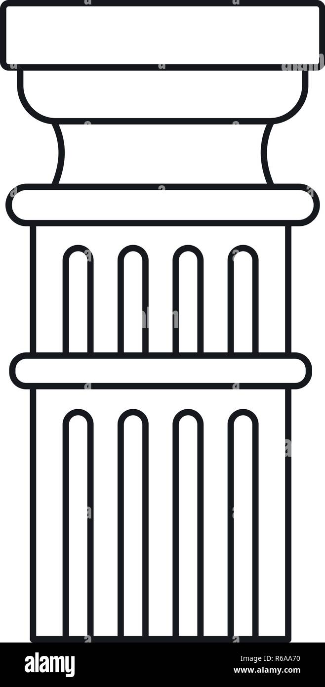 Greek column icon. Outline greek column vector icon for web design ...