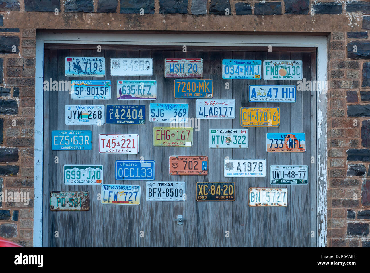 International vehicle registration plate collection Stock Photo - Alamy