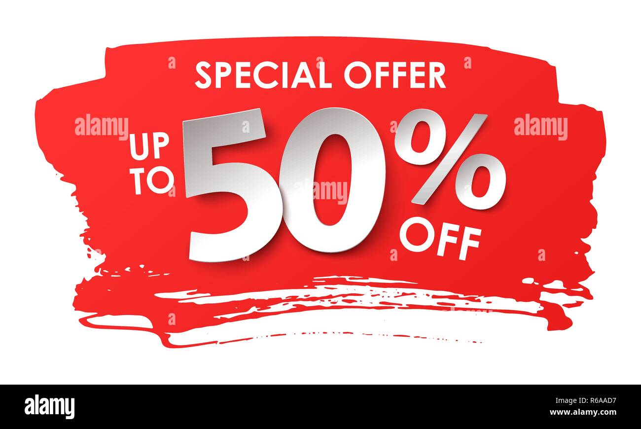 Discount 50 percent in paper style Stock Vector Image & Art - Alamy
