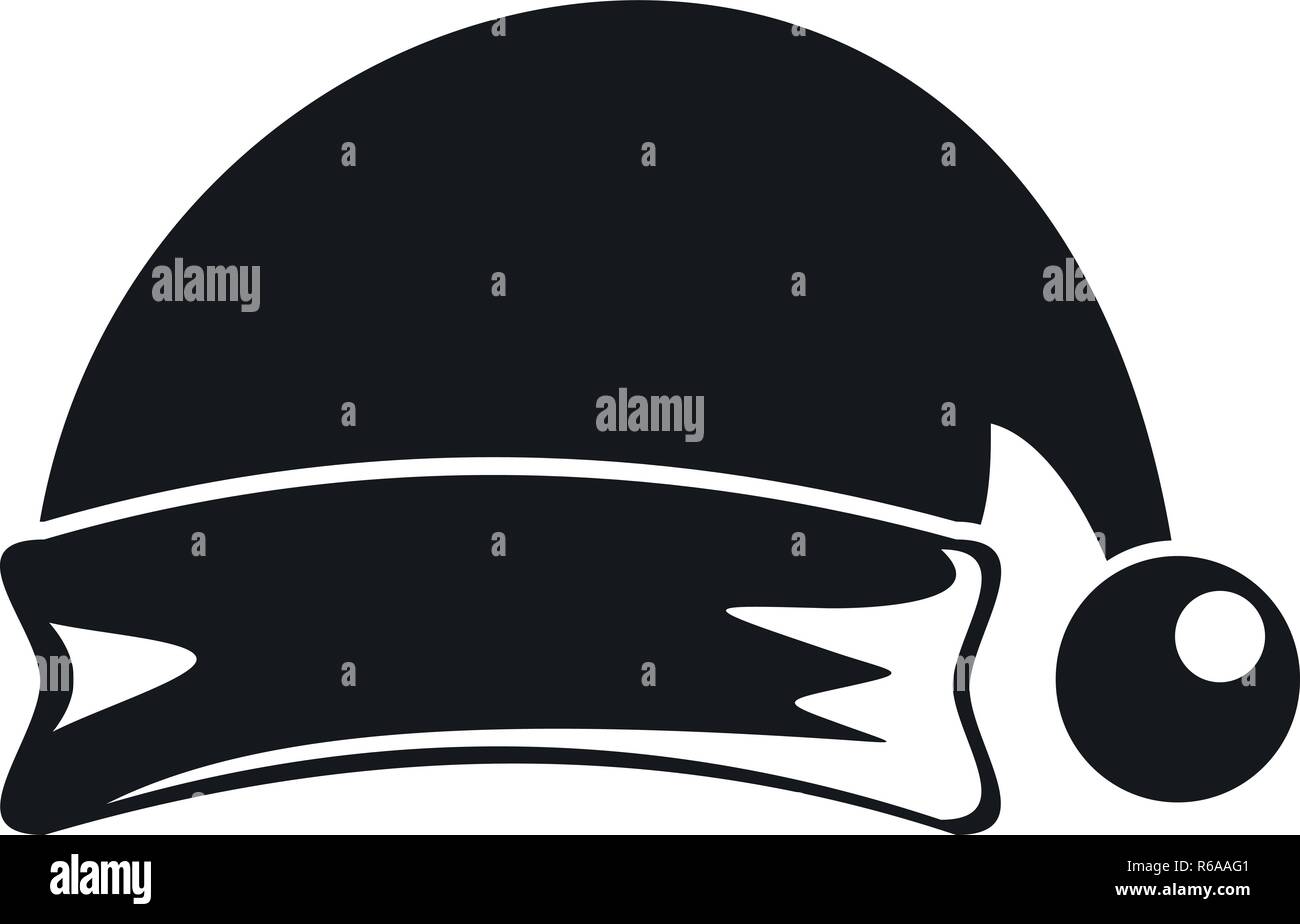 Santa hat icon. Simple illustration of santa hat vector icon for web ...