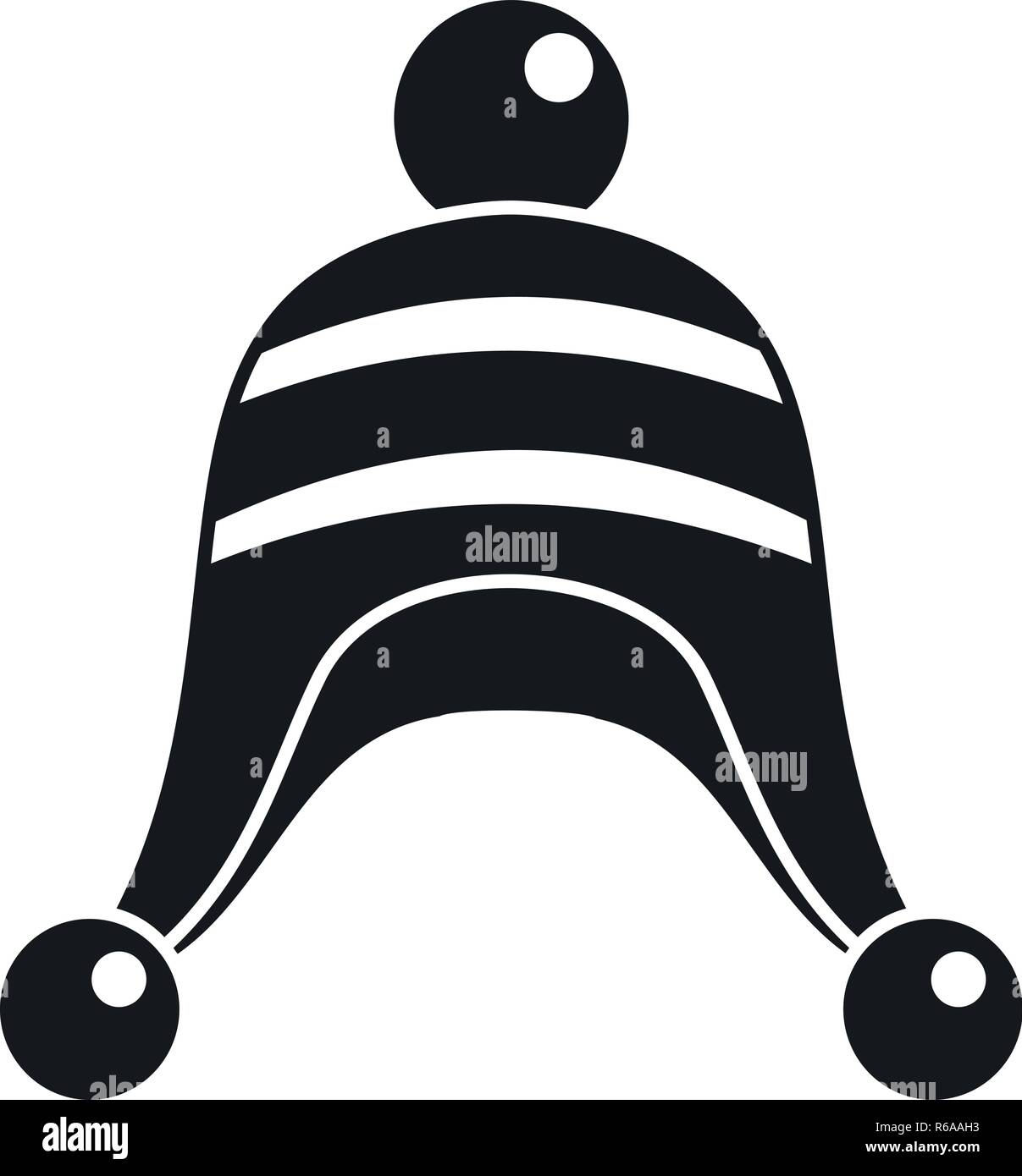 Winter cold hat icon. Simple illustration of winter cold hat vector ...