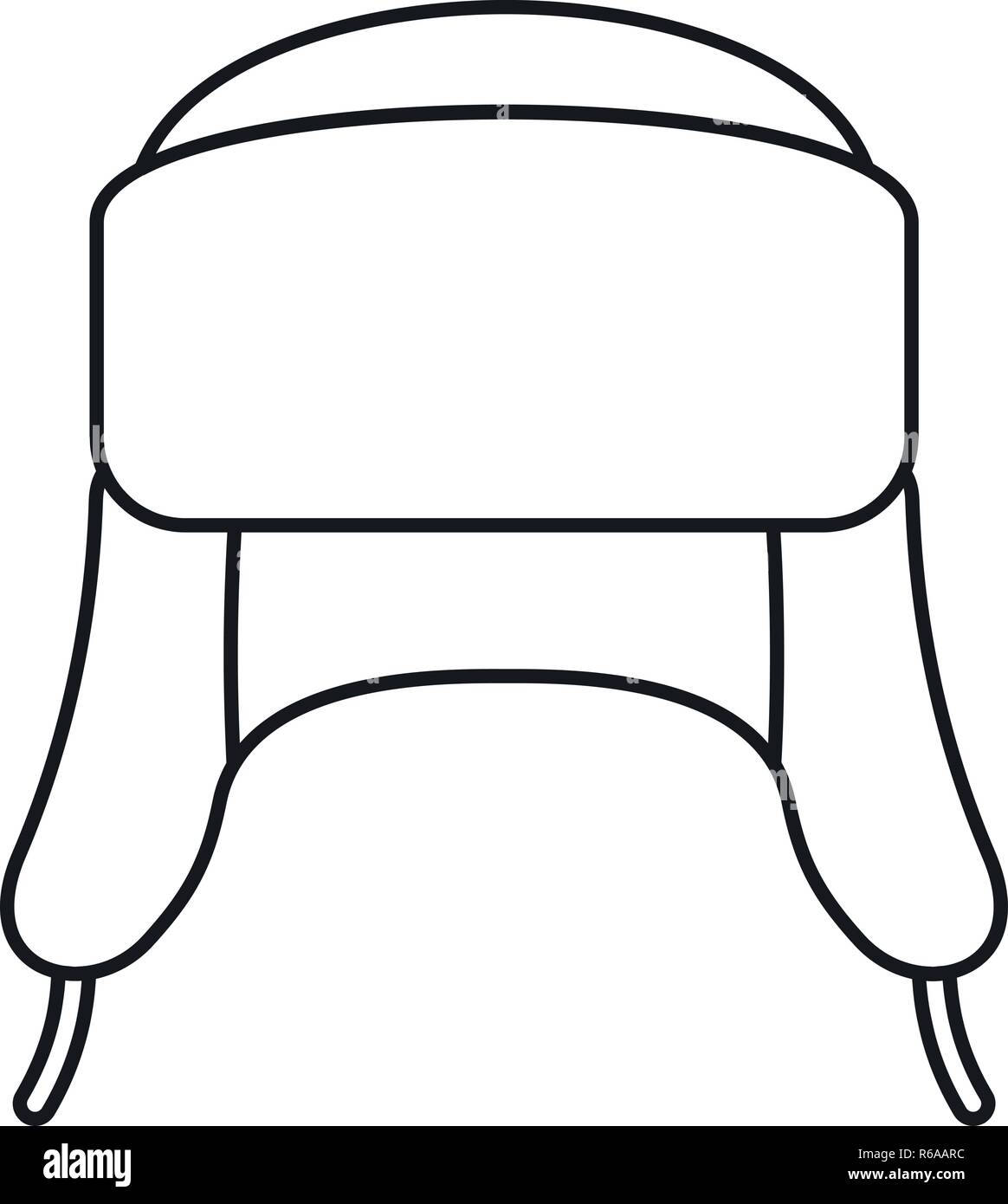 Winter Hat Outline