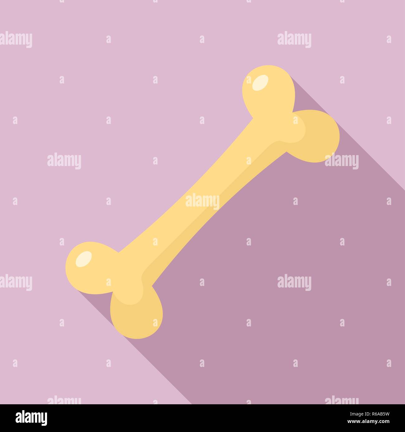 Dog bone icon. Flat illustration of dog bone vector icon for web design ...