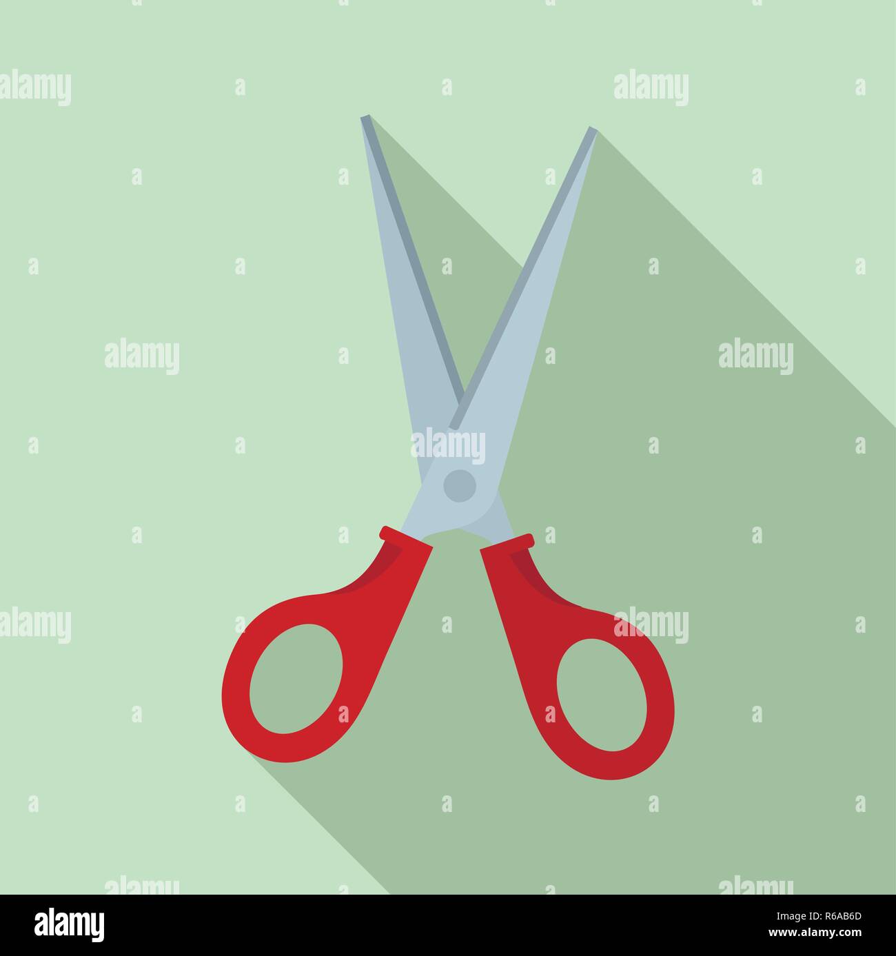 Scissors icon. Flat illustration of scissors vector icon for web design Stock Vector Image & Art ...