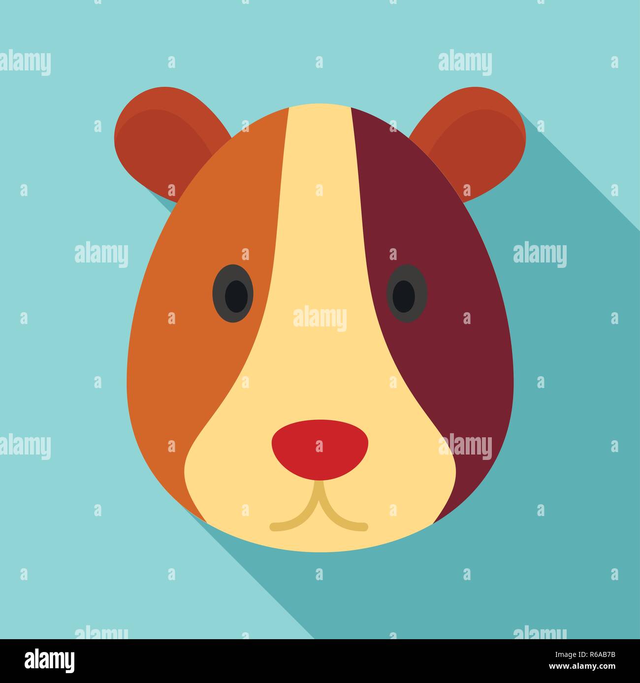 Sea pig icon. Flat illustration of sea pig vector icon for web design ...