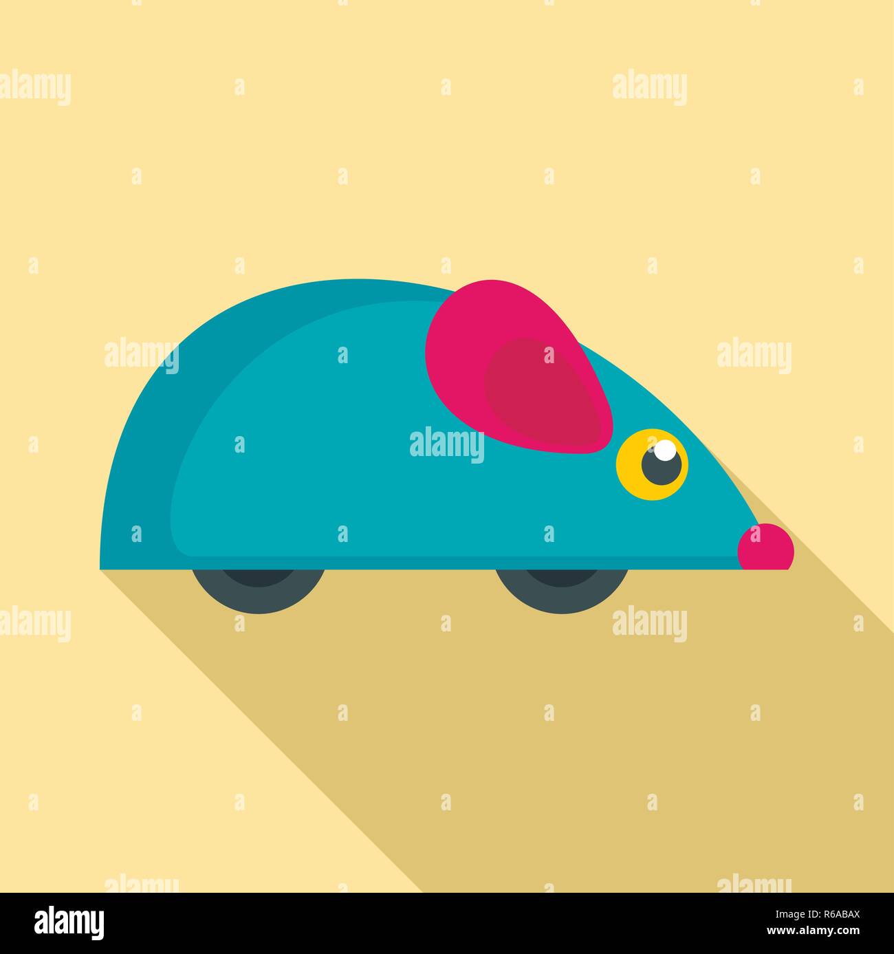 Mouse toy icon. Flat illustration of mouse toy vector icon for web ...