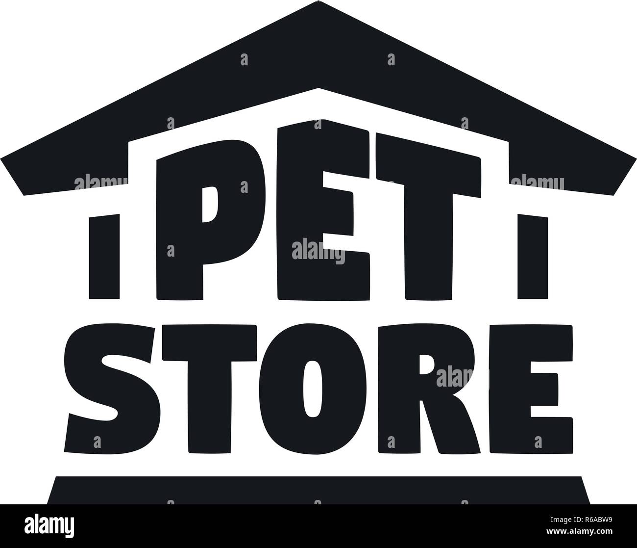 Pet store logo. Simple illustration of pet store vector logo for web ...