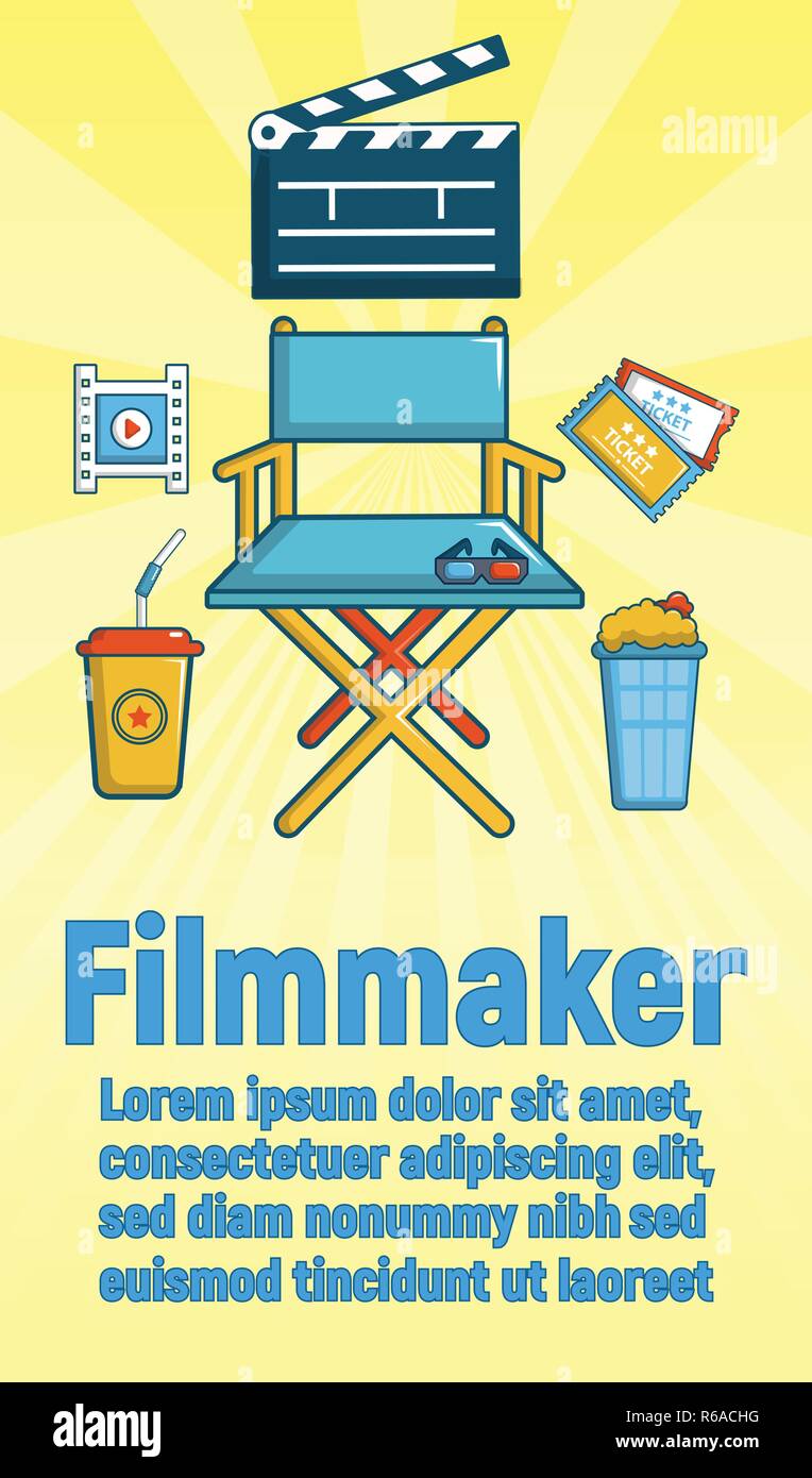 Filmmaker concept banner, cartoon style Stock Vector Image & Art - Alamy