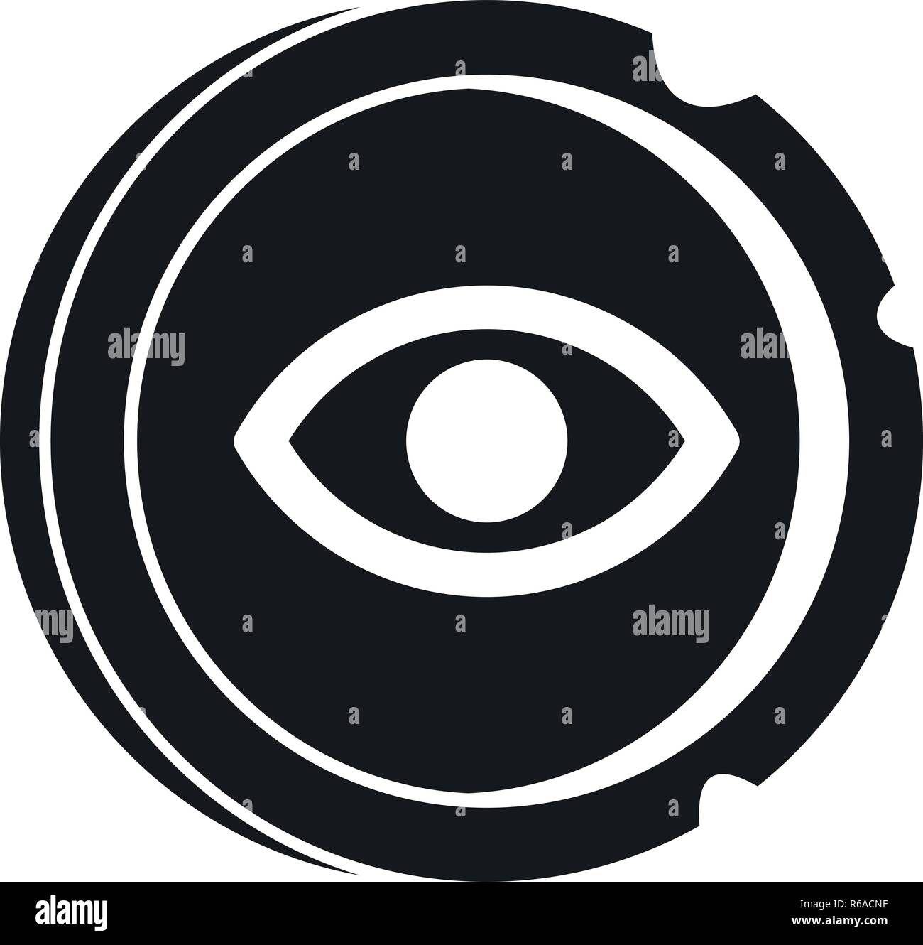 Ancient gold coin icon. Simple illustration of ancient gold coin vector ...