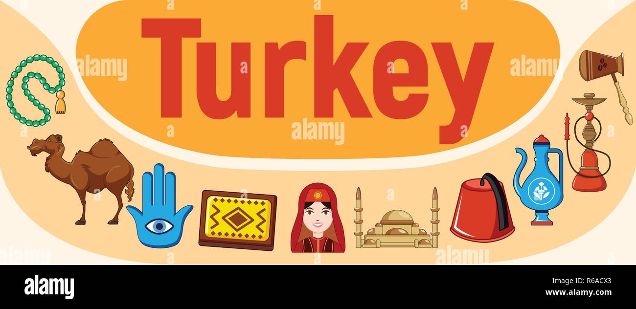 Turkey concept banner, cartoon style Stock Vector Image & Art - Alamy