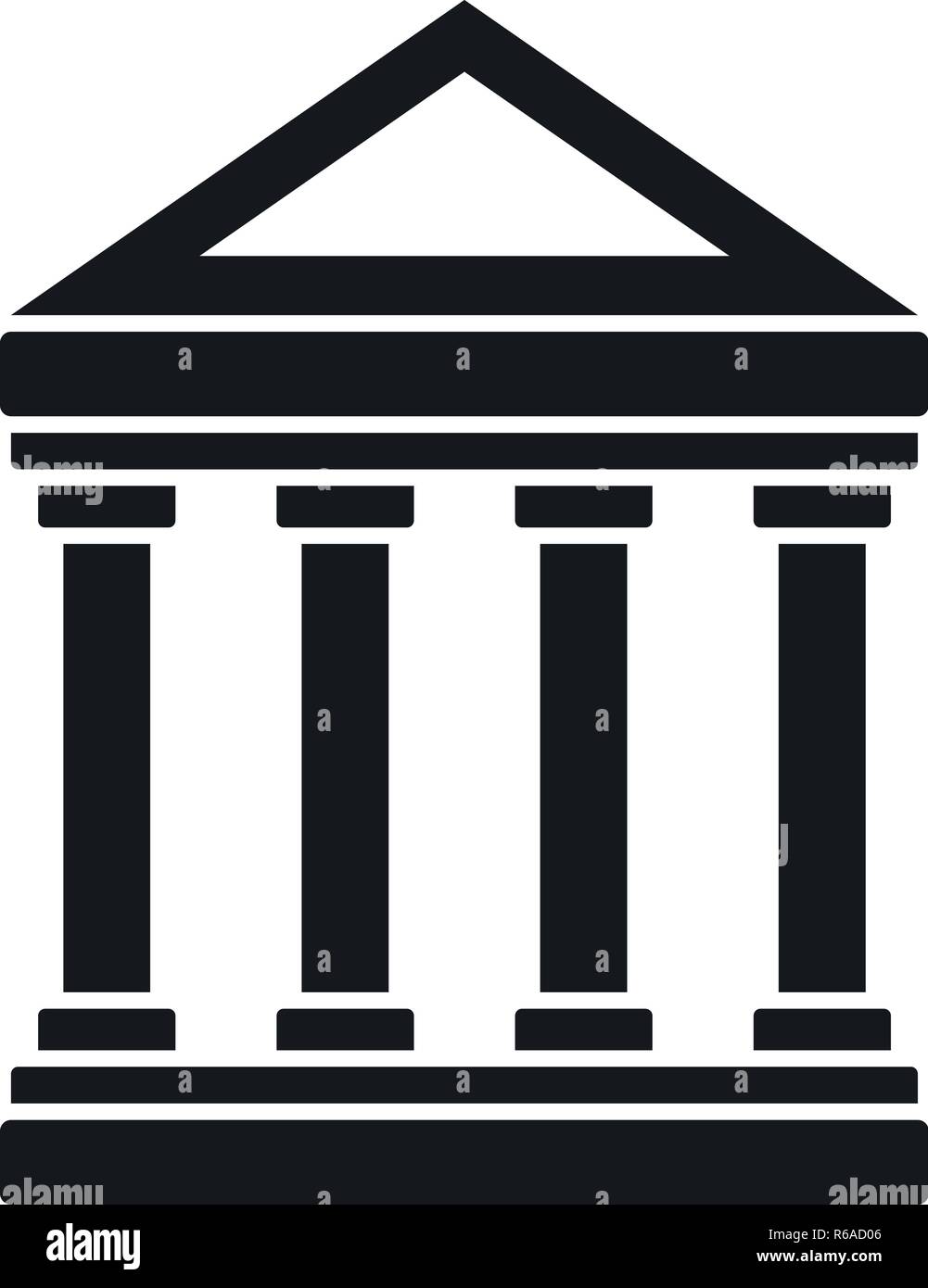 Museum building icon. Simple illustration of museum building vector ...