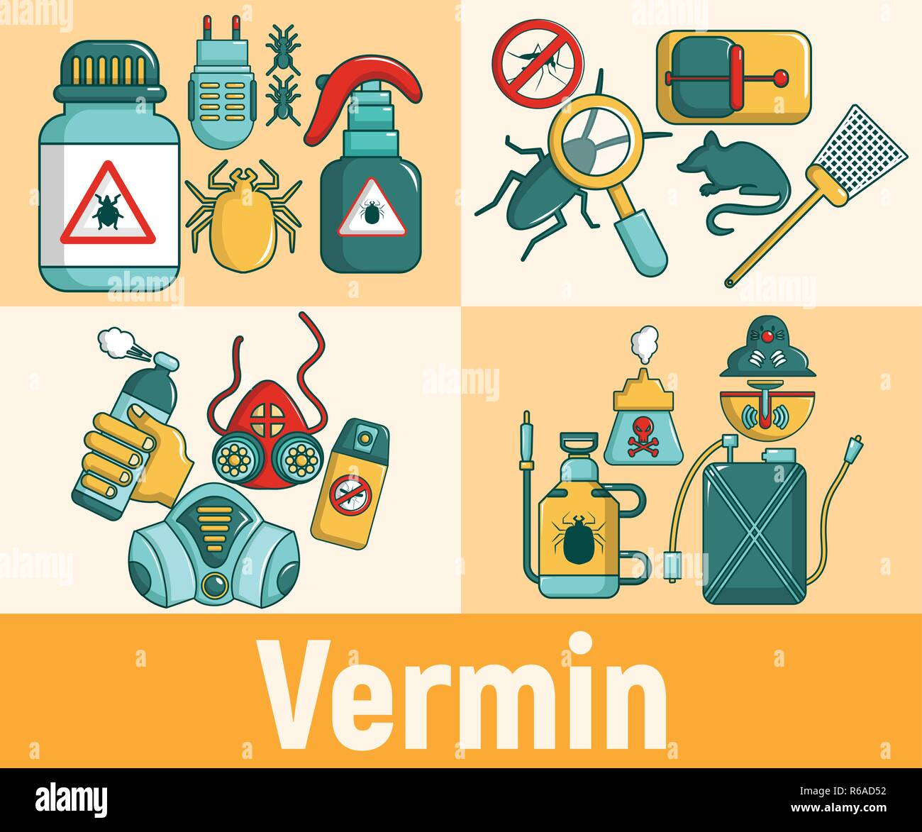 Vermin concept banner, cartoon style Stock Vector Image & Art - Alamy