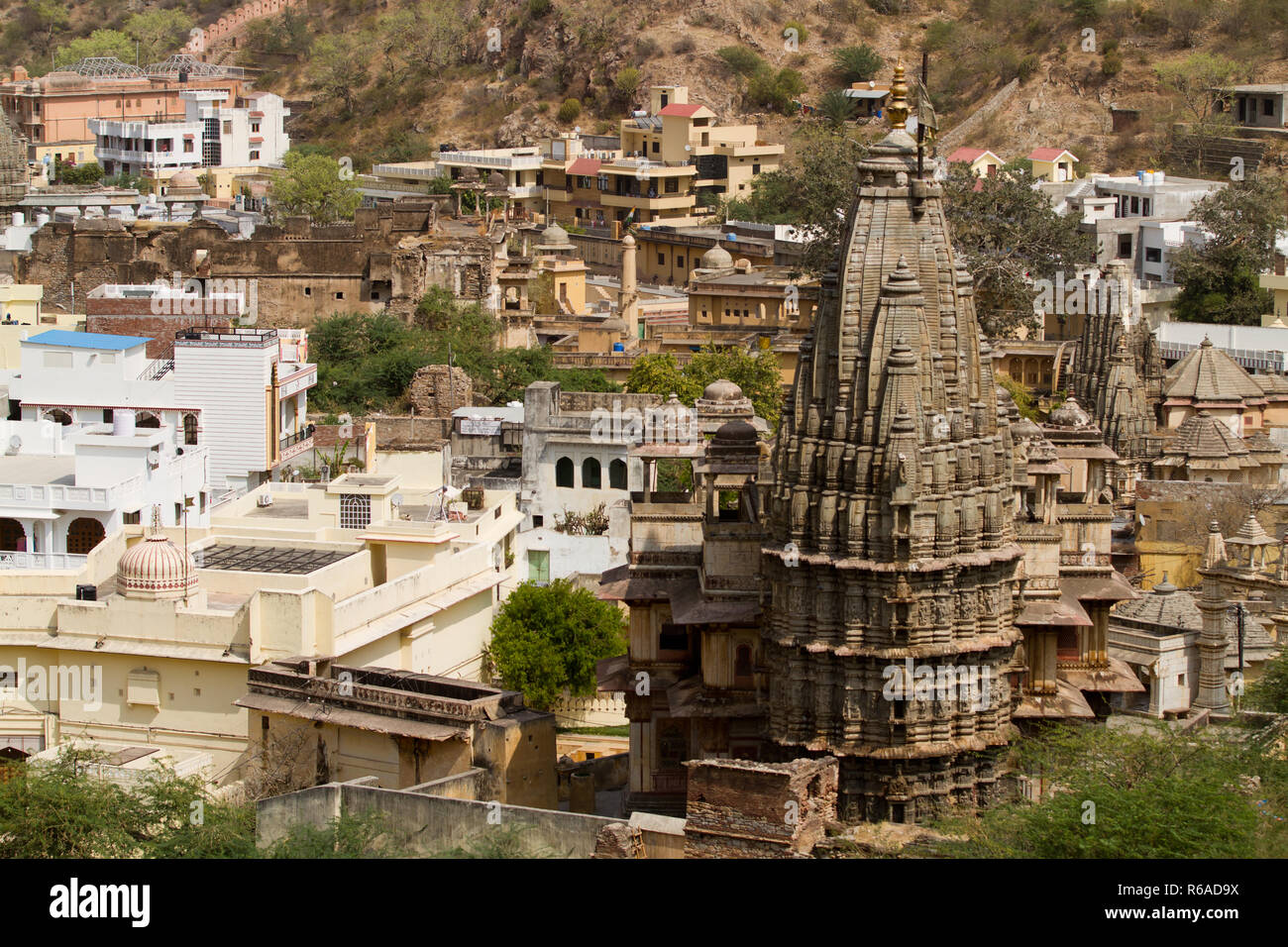 architecture around amber fort in jaipur india Stock Photo - Alamy