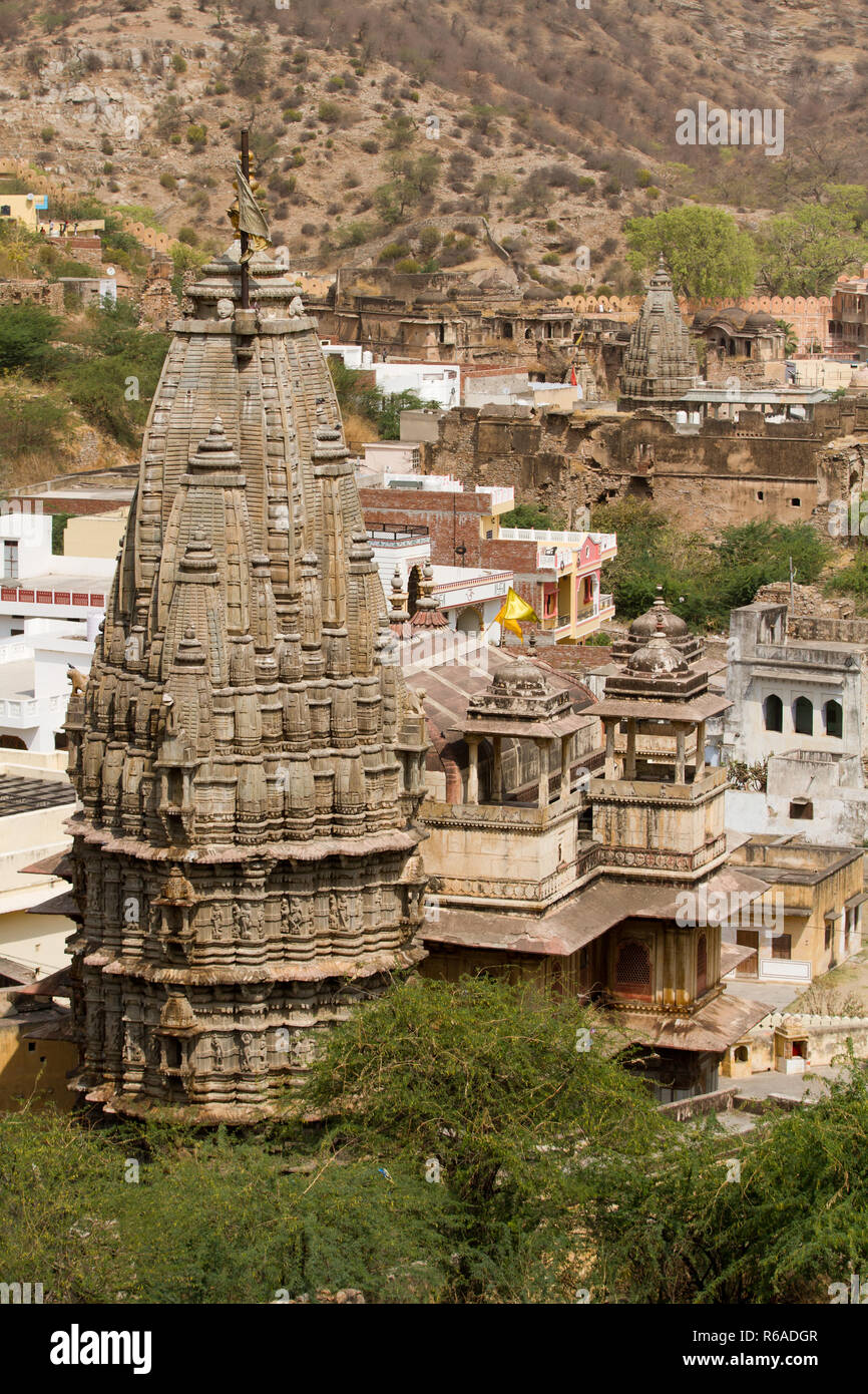 architecture around amber fort in jaipur india Stock Photo - Alamy