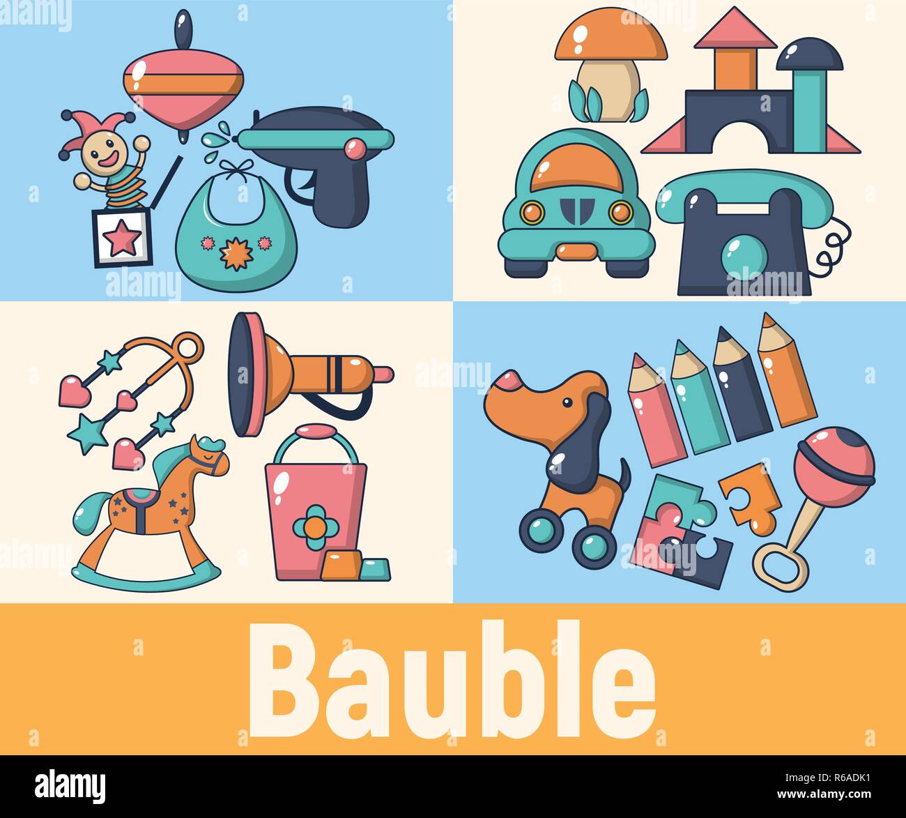 Bauble concept banner, cartoon style Stock Vector Image & Art - Alamy