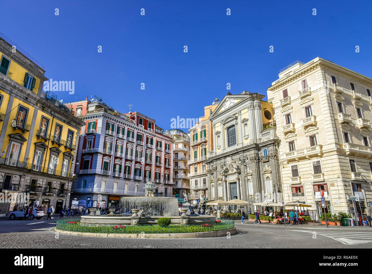Piazza Trieste E Trento, Naples, Italy , Neapel, Italien Stock Photo ...