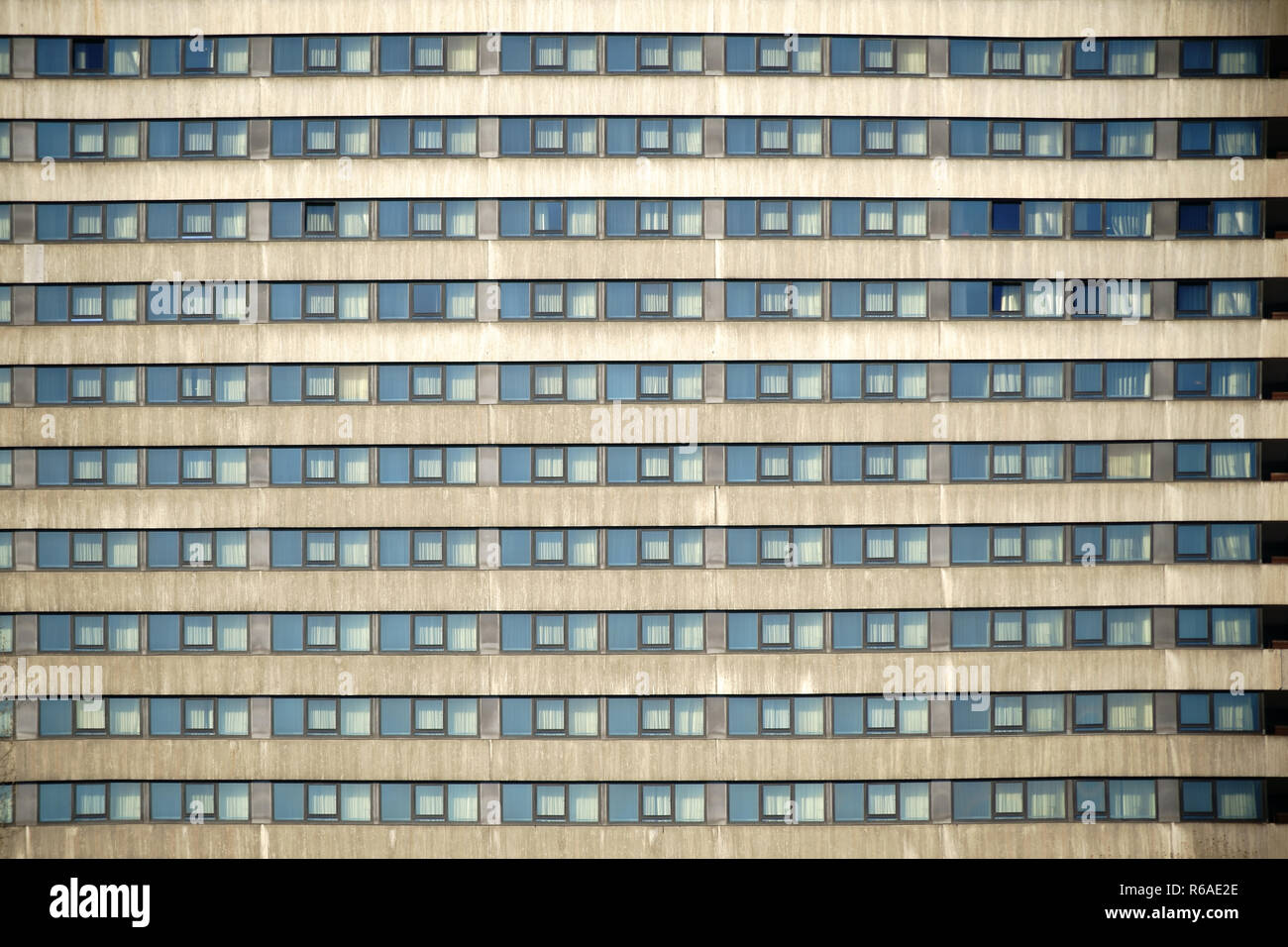 High-Rise Facade With Windows Stock Photo - Alamy