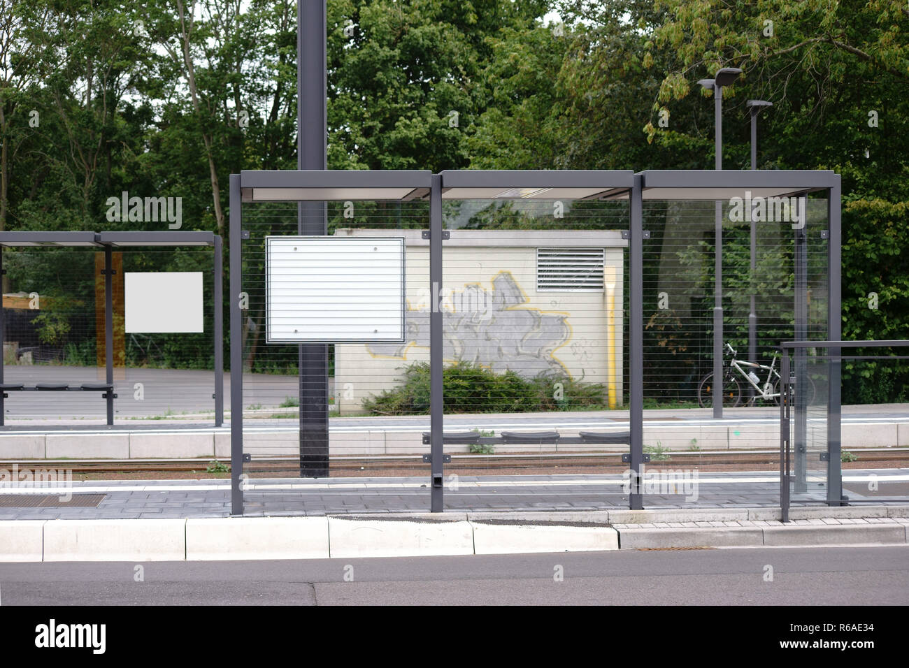 Tram stop shelter roof hi-res stock photography and images - Alamy