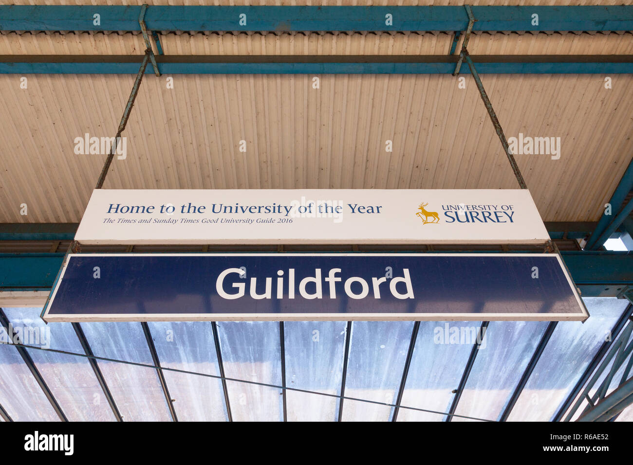 Guildford train station Stock Photo - Alamy