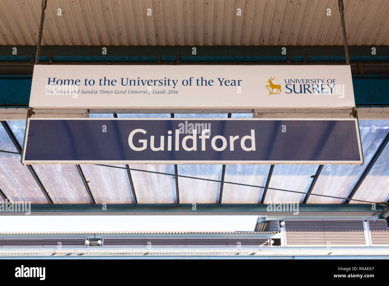 Guildford train station Stock Photo - Alamy